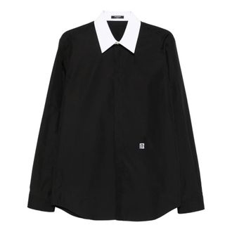 Balmain Noir Blanc Langarmhemd - - Shirts - Herren - Schwarzk - XL