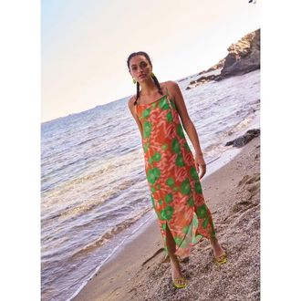 Ganni Robe longue imprim&eacute;