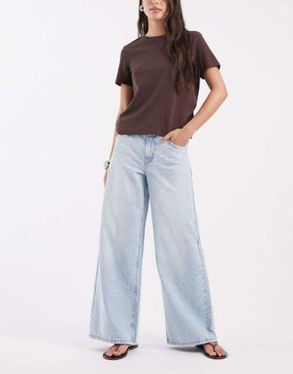 Levi's jean baggy en denim 94 d&eacute;lavage clair-Bleu