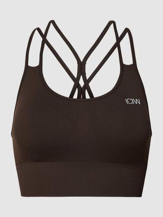 ICANIWILL Bustier mit Label-Print Modell Define Seamless Sports