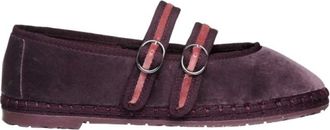 Flabelus Femme, Chaussures, Violet, Taille: 42 EU Velvet Mary Jane