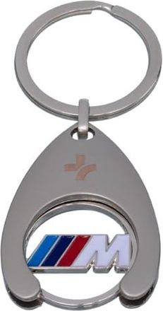 BMW M Perfomance Motorsport Porte-cl&eacute;s jeton de chariot, argent&eacute;, taille unique