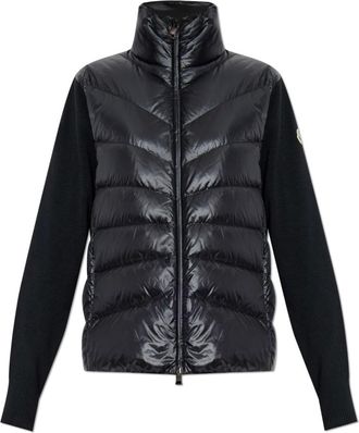Moncler Femme, Pulls, Noir, Taille: 36 FR Gilet matelassé en duvet