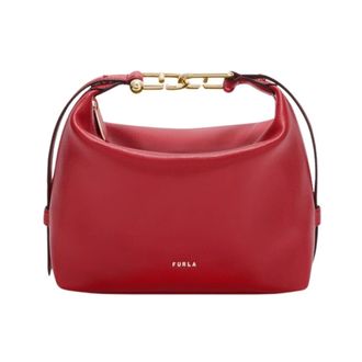 Furla Femme, Sacs, Rouge, Taille: ONE Size Tonie Mini Hobo Bag