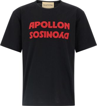 Valentino Garavani Schwarzes Baumwoll-T-Shirt