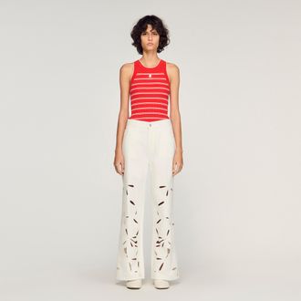 Sandro Jean large brod&eacute;