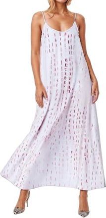 Generic Robes amincissantes pour femmes, robe longue d&eacute;t&eacute; d&eacute;contract&eacute;e, col en V, sans manches, boh&egrave;me, ample, &eacute;paules fines, motif floral, rose clair, XXL