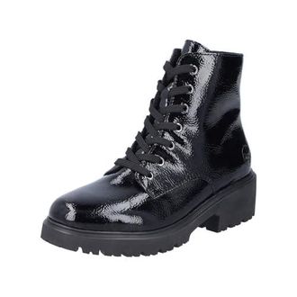 Rieker Femme 76002 Bottes à Lacets, Noir, 36 EU Large