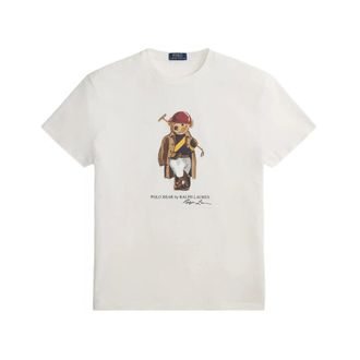 Ralph Lauren Homme, Tops, Blanc, Taille: XL T-shirt Ralph Lauren