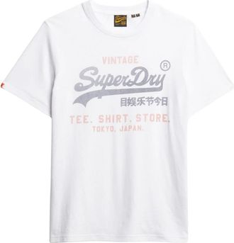 Superdry Homme, Tops, Blanc, Taille: M VL Heritage Relaxed Tee