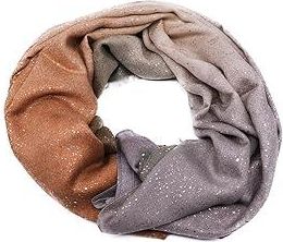 Queen Helena Écharpe dHiver Foulard pour Femme SC22-4 orange., Taille unique