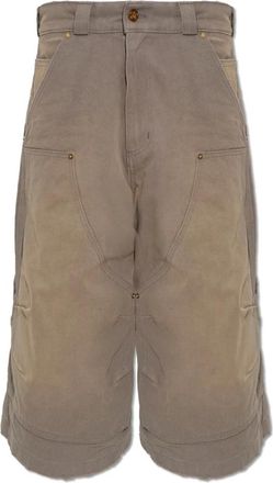 Willy Chavarria Stockton Double Knee Short - Homme - Shorts - Gris - Taille: W32
