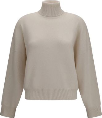 Brunello Cucinelli Kaschmir-Rollkragenpullover - - Knitwear - Damen - Beige - M