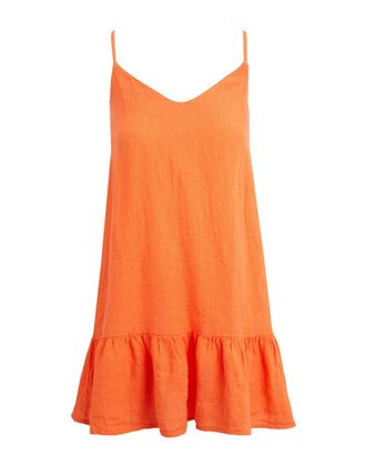 8 by YOOX LINEN SLIP MINI DRESS