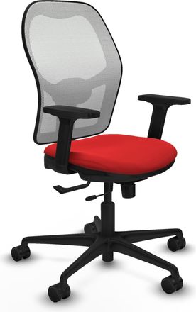 Piqueras y Crespo Sch&ouml;ner Schreibtischstuhl mit 2D-Armen, h&ouml;henverstellbare Lendenwirbelst&uuml;tze, ausgestattet mit Syncro/Traslack und injiziertem Schaum. Mit Rollen von 