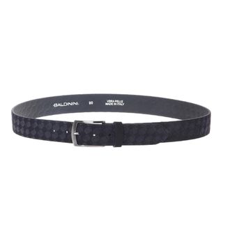 Baldinini Geflochtener G&uuml;rtel aus Wildleder mit Print - - Accessories - Herren - Blau - 120 CM