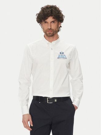 La Martina La Martina Hemd Alfred MAC601 PP483 Weiß Regular Fit