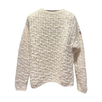 Moncler Alpaka Wollpullover - - Knitwear - Damen - Wei&szlig; - XL