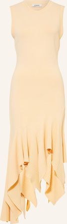 Sandro Sandro Strickkleid Mit Volants gelb