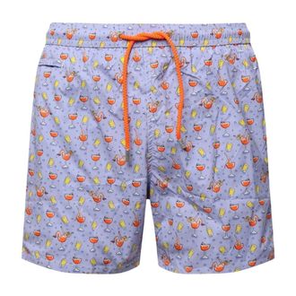 MC2 Saint Barth Badeshorts mit elastischem Bund - - Swimwear - Herren - Mehrfarbig - 2XL