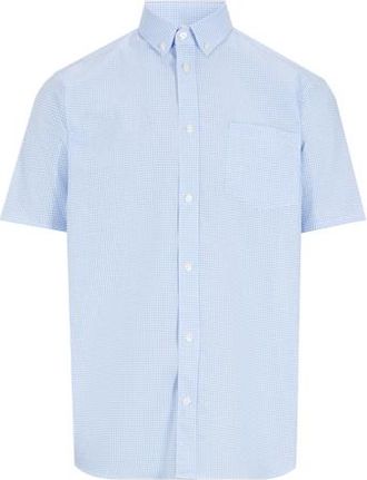 Au Printemps Paris Chemise &agrave; carreaux manches courtes