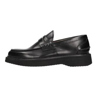 Green George Schwarze flache Schuhe - - Shoes - Herren - Schwarzk - 44 EU
