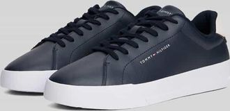 Tommy Hilfiger Sneaker aus Leder-Mix mit Label-Details