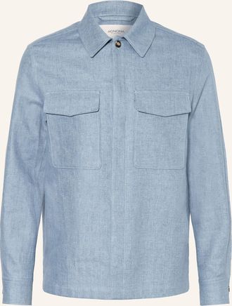 Agnona Agnona Overjacket Aus Leinen In Jeansoptik blau