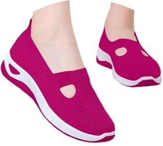 Generic Chaussures Orthop&eacute;diques pour Femme, Chaussures sans Lacets Antid&eacute;rapantes avec Maille pour Femme, Basket de Marche &Agrave; Plateforme Orthop&eacute;dique L&eacute;g&egrave;res 
