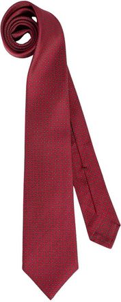 Kiton Homme, Accessoires, Rouge, Taille: ONE Size Cravate en soie &agrave; motifs