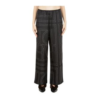 Toteme Monogram Pants - - Trousers - Damen - Schwarzk - 2XS