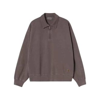 Carhartt Work in Progress Femme, Tops, Brun, Taille: 42 FR Polo Harper &agrave; demi-zip
