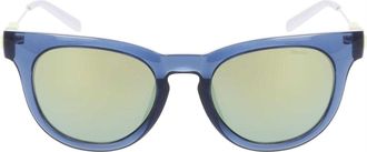 Nike Trend Oval-Sonnenbrille (Diffuses Blau/Gelb)