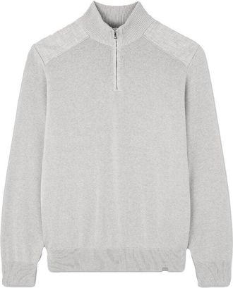 Paul & Shark Herren Strickpullover mit Leinendetails