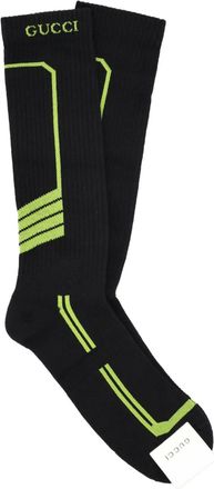 Gucci Bestickte Socken - Schwarz