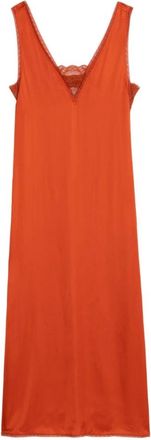Zadig&Voltaire Femme, Robes, Rouge, Taille: 40 FR Renzo Satin Dress