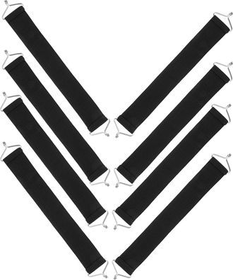 DOITOOL NOLITOY 8 St&uuml;ck Pack Verst&auml;rkungsgurte f&uuml;r Liegest&uuml;hle Rei&szlig;feste Reparaturriemen aus Robustem Material Schwarz f&uuml;r Terrassen und Klappst&uuml;hle Tragbares