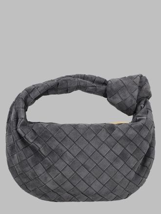 Bottega Veneta Womens Mini Handbag Jodie Grey Leather Calf Handbags Hand Bags