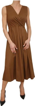 iBlues Femme, Robes, Brun, Taille: 36 FR Robe Portefeuille