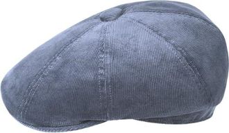 Kangol Casquette en Velours Cotele Hawker Homme - Gavroche Type avec Visiere Automne-Hiver Hiver - XL (60-61 cm) Bleu
