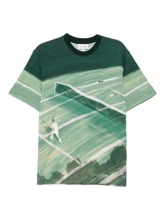Lacoste t-shirt à imprimé graphique - Vert