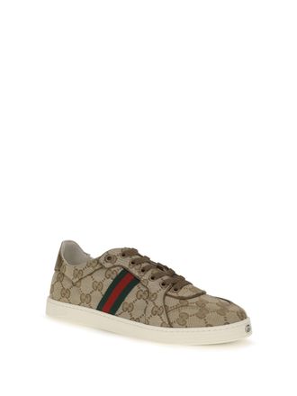 Gucci Womens Stretch Sneakers Vint.sand-Cashew-Vrv Vint.sand/cashew/vrv