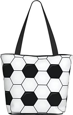 AOOEDM Le motif du sac &agrave; provisions pour femme de football 33 x 27,9 x 17,8 cm. Le cadeau parfait pour la Saint-Valentin. Cest de la Saint-Valentin pour mama