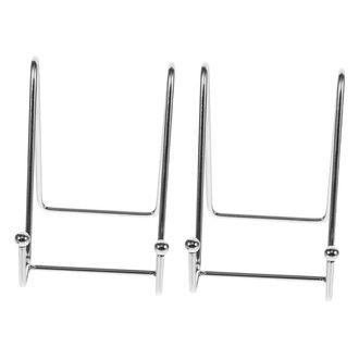 Valiclud 2 Stück Bilderrahmenständer aus Eisen Mittlere Größe Stabile Fotoständer und Buchhalter für Tischdekoration zu Hause Büro und Schlafzimmer