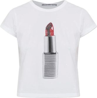 Alexander Wang Femme, Tops, Blanc, Taille: 40 FR Alexander Wang T-shirts et Polos