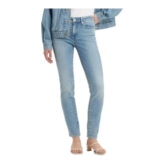 Levi's Femme, Jeans, Bleu, Taille: W26 L28 712 Jean Slim &agrave; Poches Passepoil&eacute;es