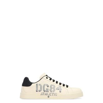 Dolce & Gabbana Athletic Leder Low-Top Sneakers - - Shoes - Herren - Beige - 41 1/2 EU