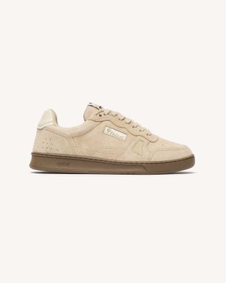 Faguo Baskets en cuir nubuck marron