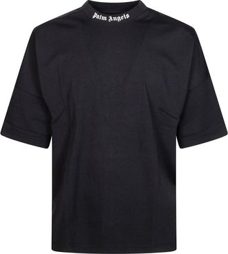 Palm Angels Homme, Tops, Noir, Taille: XS Classic Logo Over Tee