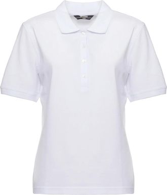 K-Way Femme, Tops, Blanc, Taille: 38 FR Polo &agrave; Trois Boutons